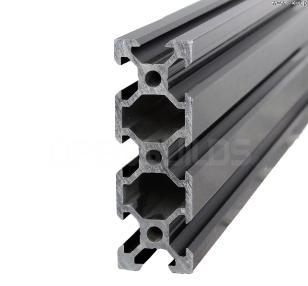 Aluminum profile V-SLOT 2060 - Anodized black(2500mm)