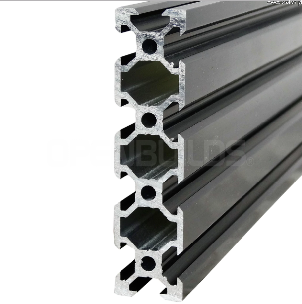 AluminAluminum profile V-SLOT 2080 - Anodized black(2000mm)um profile V ...